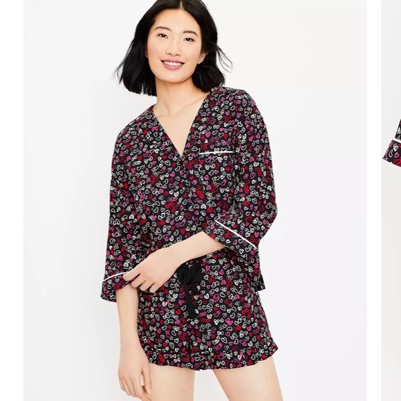 LOFT | Intimates & Sleepwear | Nwt Loft Womens Heart Pajama Top | Poshmark